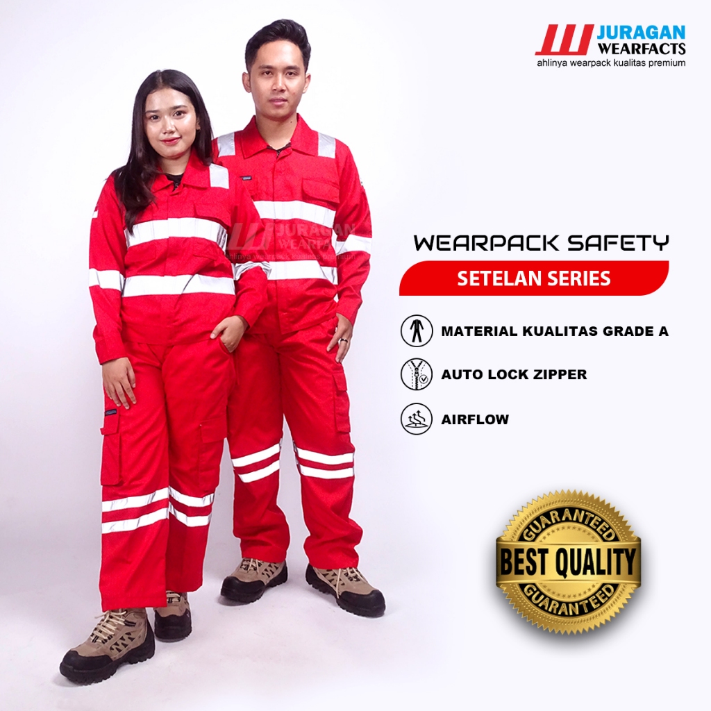 Jual Juragan Wearfacts - Wearpack Safety Setelan Warna Merah | Shopee ...