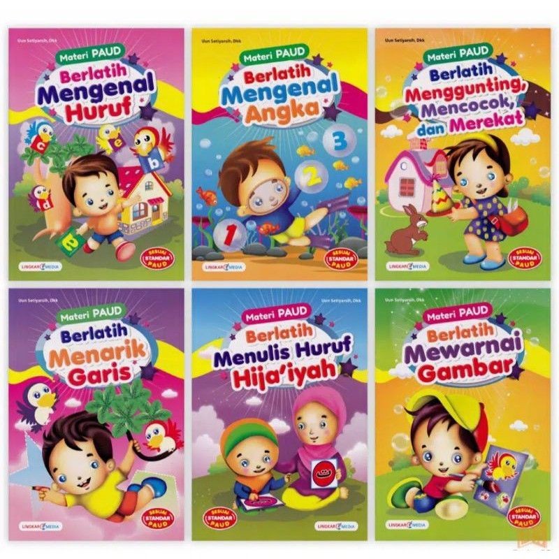Jual Paket 6 Buku Materi PAUD Untuk Belajar Anak - Kurikulum Merdeka ...