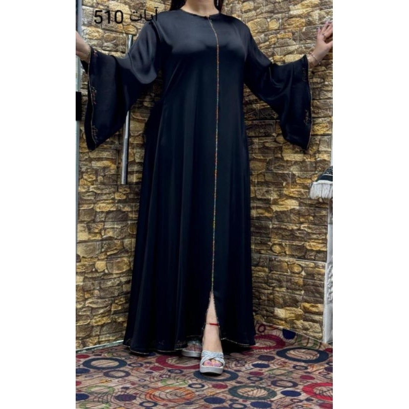 Jual Abaya Terbaru Hitam Polos khas Timur Tengah | Shopee Indonesia