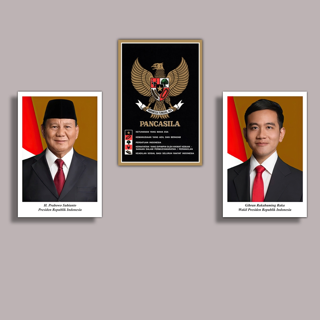 Jual Poster Foto Presiden Dan Wakil Presiden Periode 2024 - 2029 | Prabowo | Gibran Sudah ...