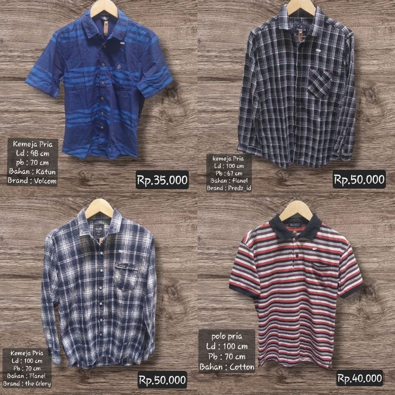 Jual preloved / second hand baju pria | Shopee Indonesia