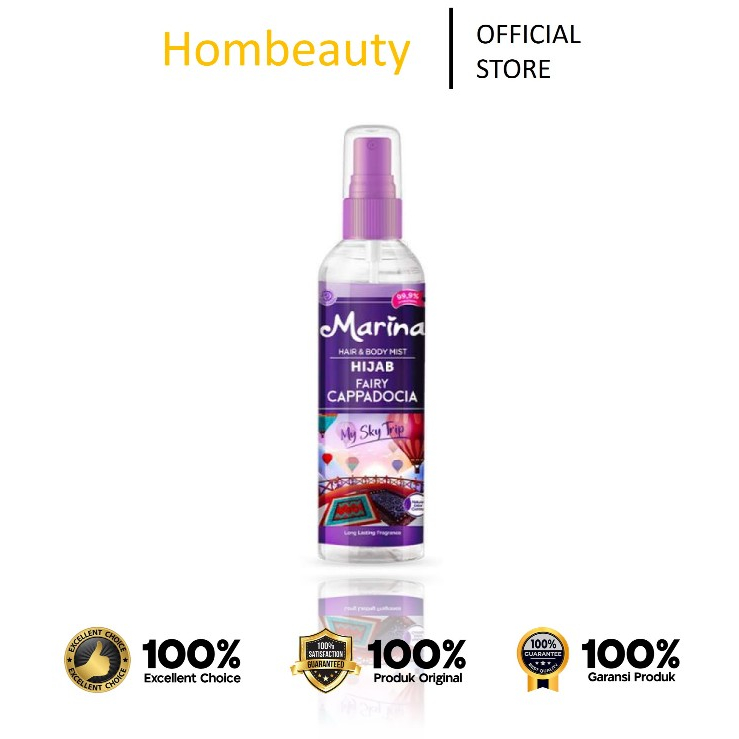 Jual Marina Hair & Body Mist Cologne Wisteria Garden - Hijab Edition ...