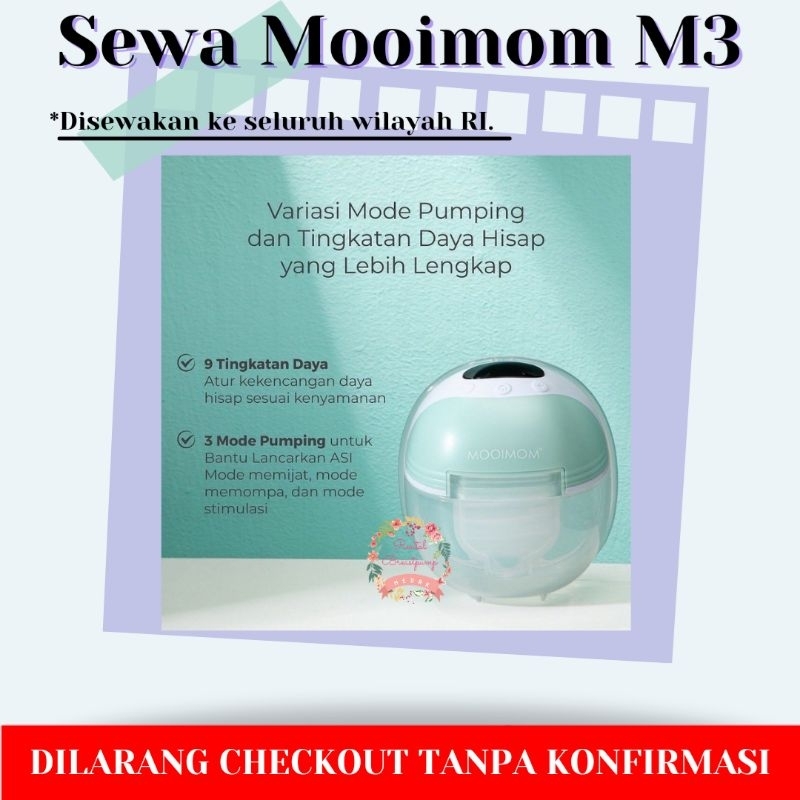 Jual Sewa Mooimom M3 Handsfree Pompa Asi / Rental Breast Pump Elektrik ...