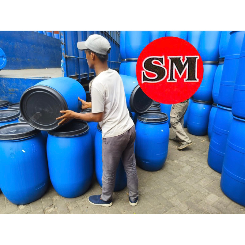 Jual Drum Plastik/Tong Plastik/Tempat Sampah/Tong Air Biru 60L/120L/150L | Shopee Indonesia