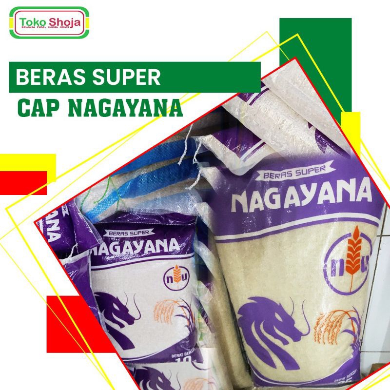 Jual BERAS SUPER - CAP NAGAYANA 10 KG / 25 KG BERAS MURAH BERAS ...