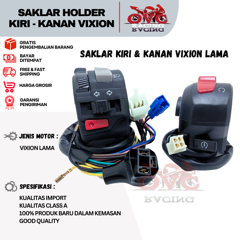 Jual Saklar Holder VIXION LAMA / OLD KIRI KANAN - SET SAKLAR HOLDER ...