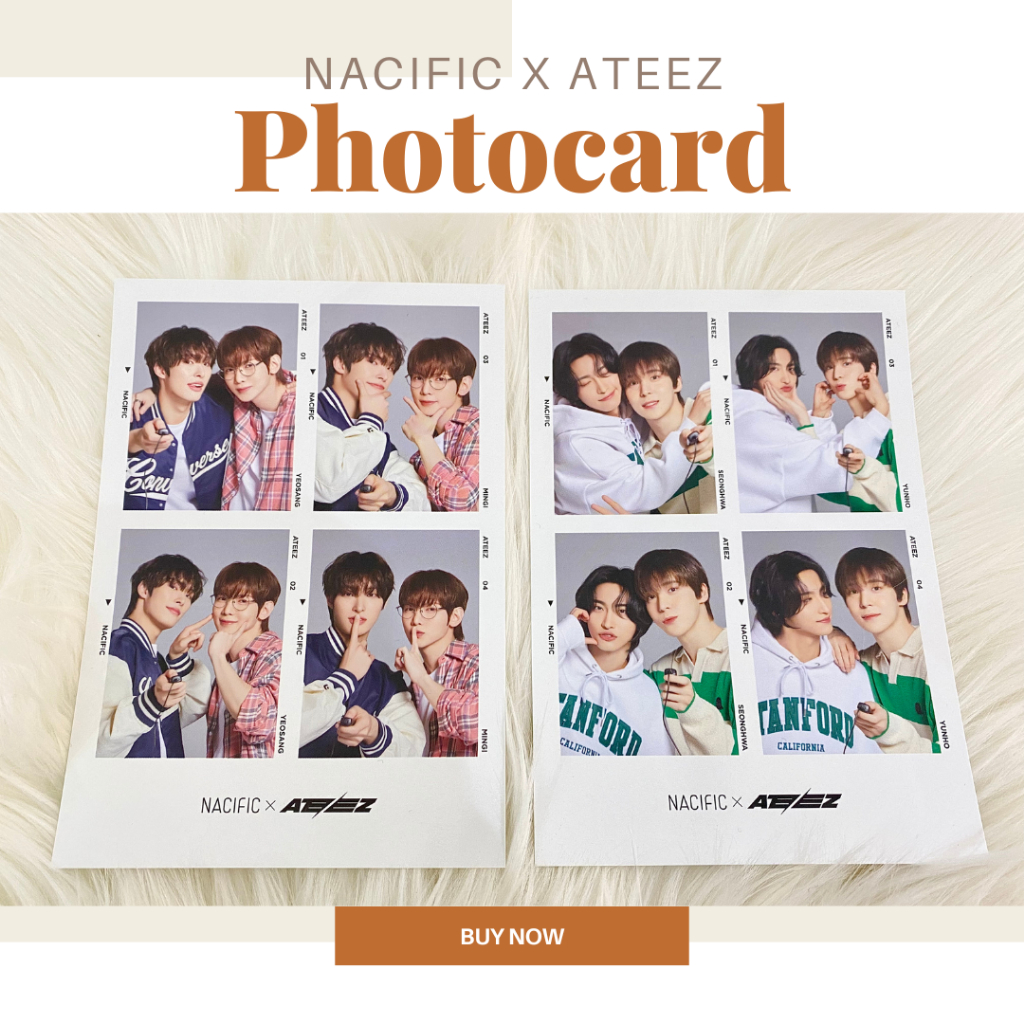 Jual Photocard Ateez Nacific Official Original 4Cuts Playground ...