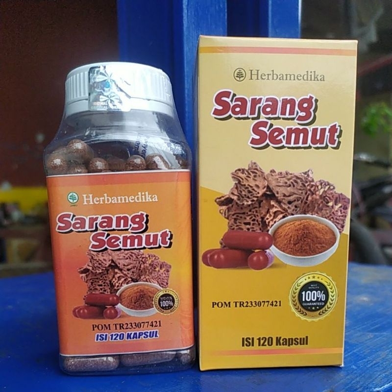 Jual kapsul Sarang Semut sarmut Herbamedika POM TR (isi 120 kapsul ...