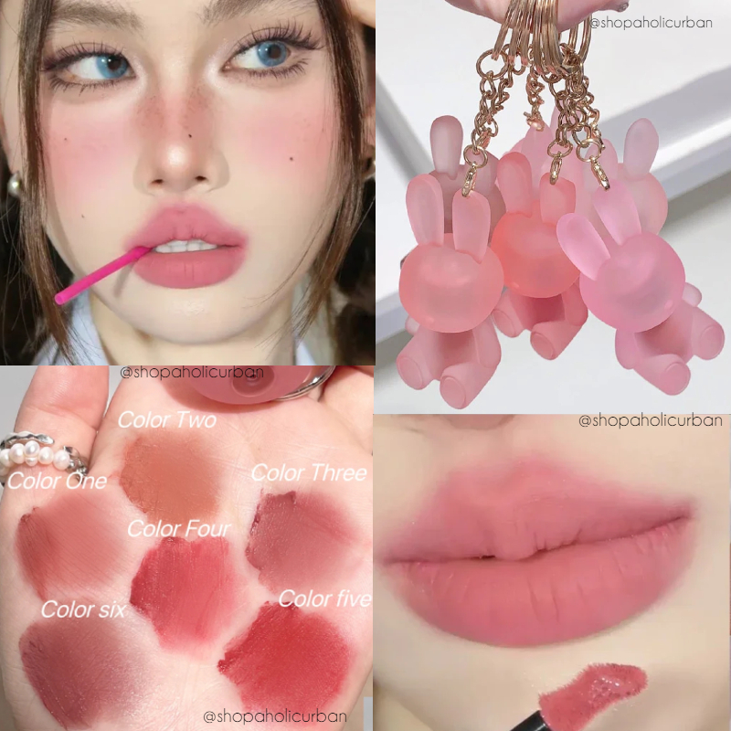 Jual Lipstick Gantungan Kunci Lipstick Rabbit Keychain Lipstick Gege Bear Lipgloss Gantungan ...