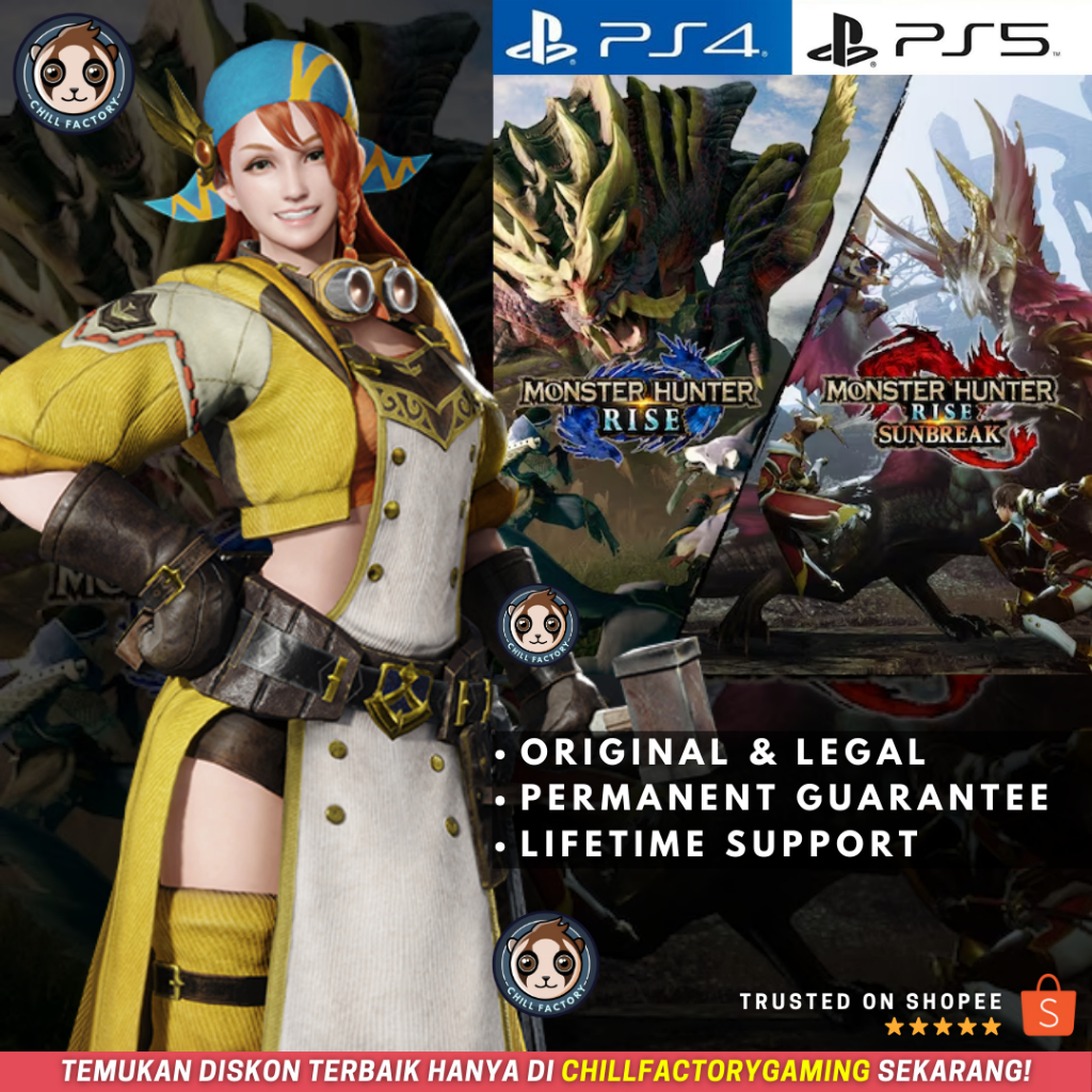Jual Monster Hunter Rise + Sunbreak PS4 PS5 | Shopee Indonesia