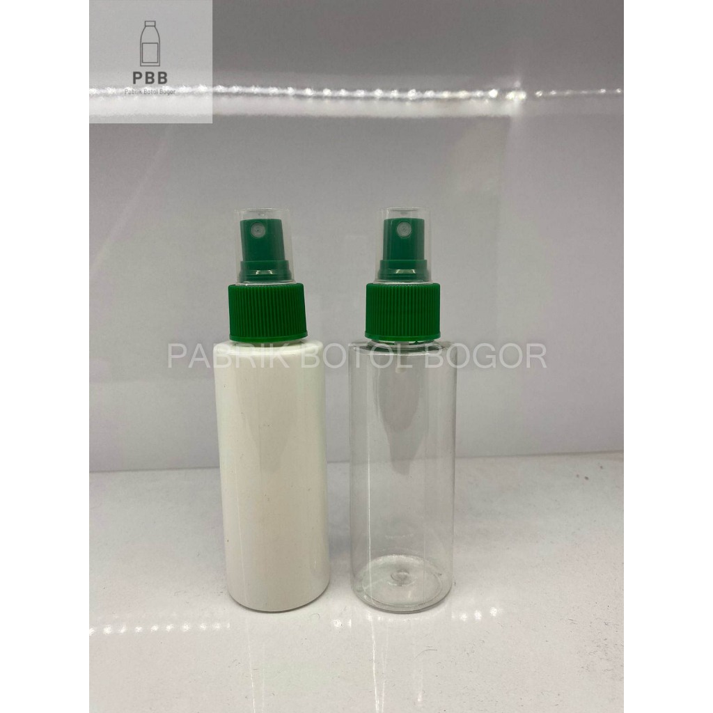 Jual BOTOL RF 100ML SPRAY HIJAU PLASTIK PUTIH BENING CLEAR SEMPROT 100 ML - Putih | Shopee Indonesia
