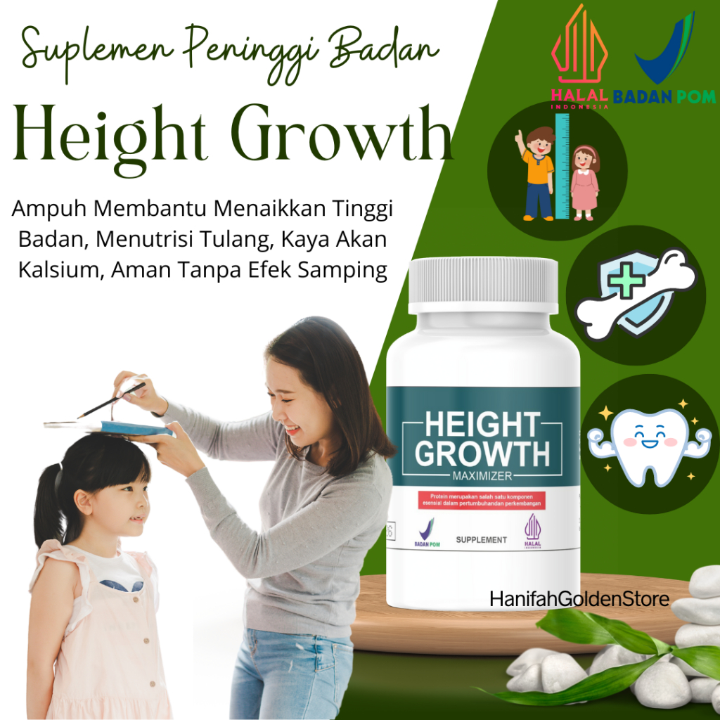 Jual Height Growth Original Suplemen Penambah Tinggi Badan Cepat ...