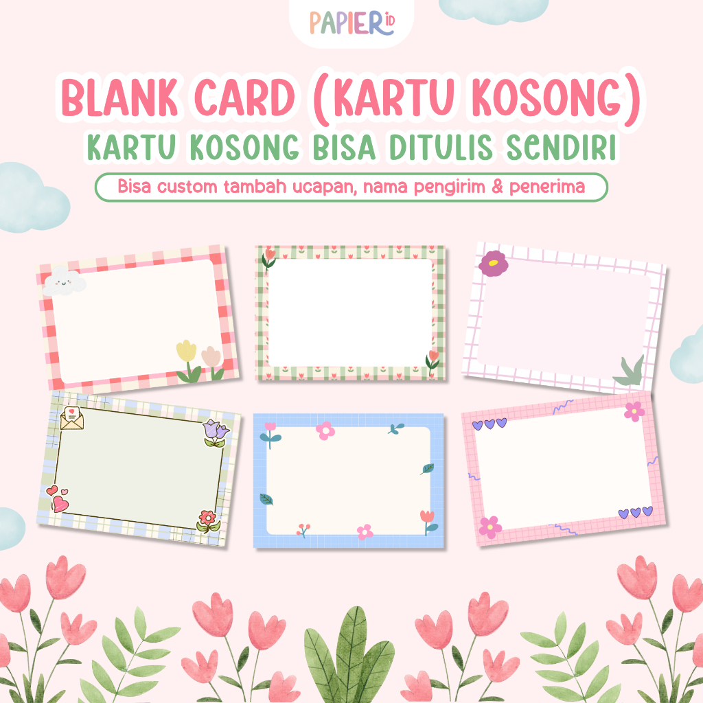 Jual Kartu Ucapan Polos | Blank Card | Kartu Ucapan | Blank Card Polos ...