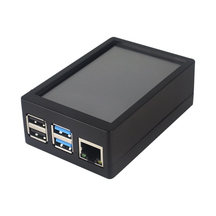 Jual Raspberry Pi 4 LCD 3.5 inch touchscreen + case black lengkap ...