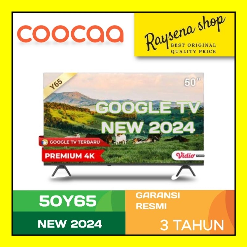 Jual NEW COOCAA 50 inch GOOGLE TV-4K UHD-Dolby Audio (COOCAA 50Y65 ...