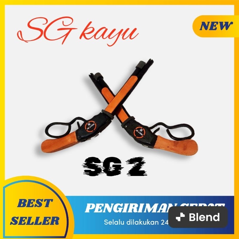 Jual mainan kayu free fire shot gun ff mainan senapan sg2 sg dua mainan ...