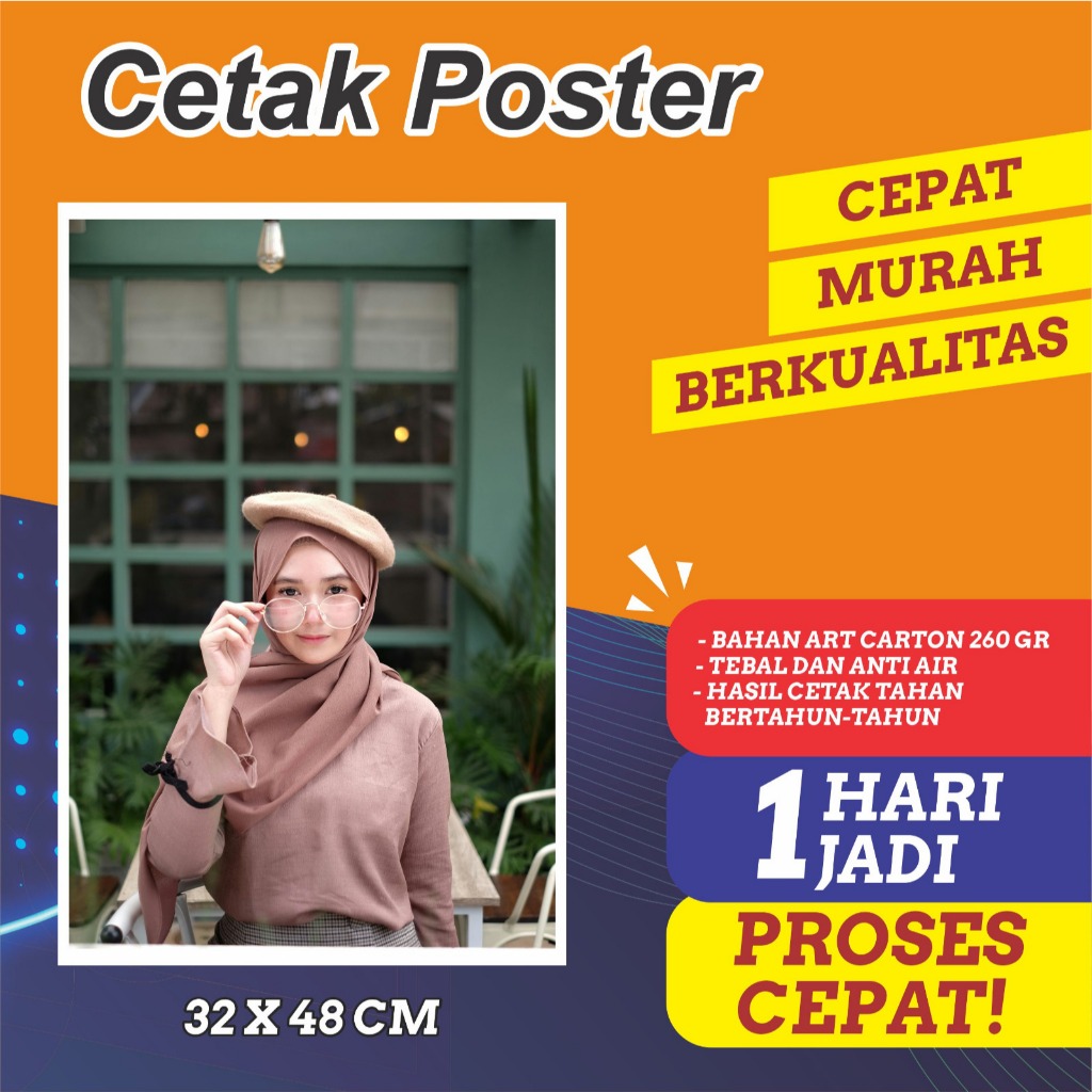 Jual Cetak Poster Custom || FREE Desain || A3+ | Shopee Indonesia