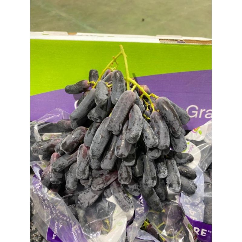 Jual Buah anggur panjang / Anggur jari mondrop sweet sapphire 500 Gram ...