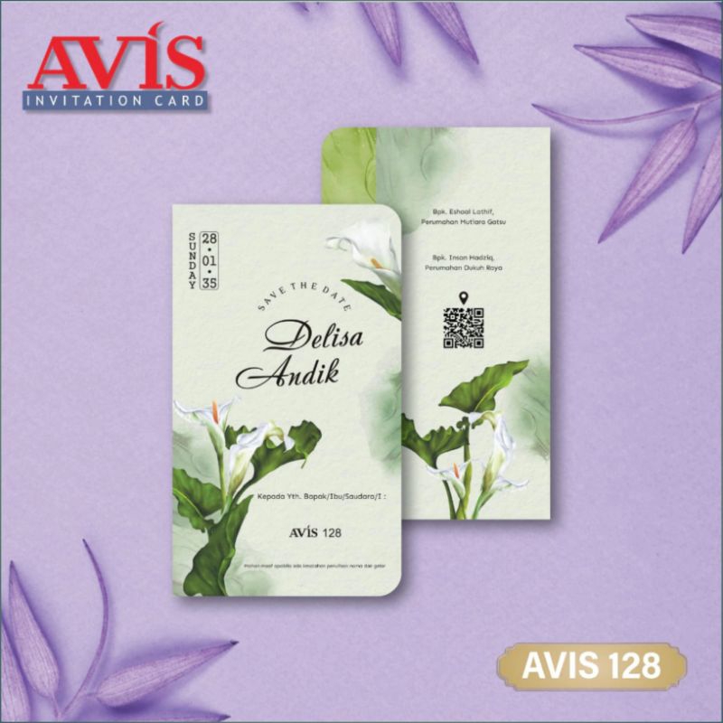 Jual Undangan Avis 128 | Undangan Murah | Undangan Pernikahan | Shopee ...
