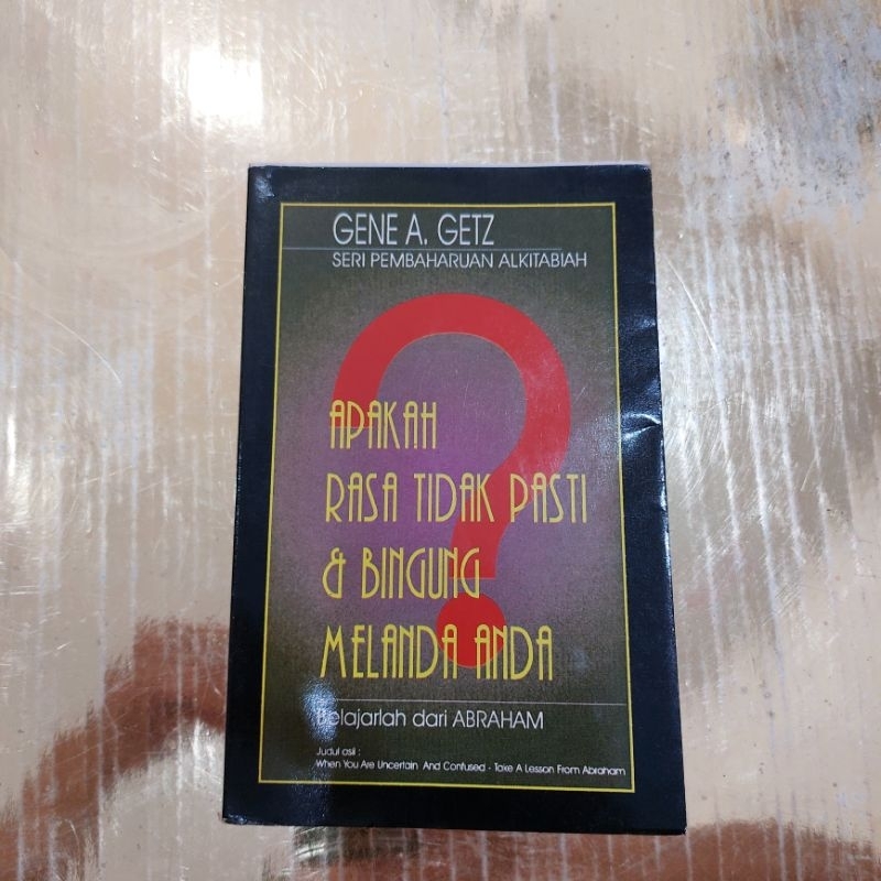 Jual BUKU APAKAH RASA TIDAK PASTI N BINGUNG MELANDA ANDA BT GENE | Shopee Indonesia