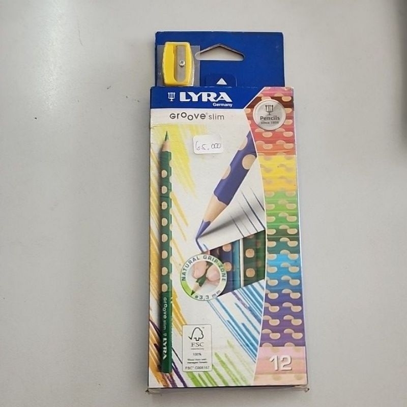 Jual Pensil Warna LYRA Groove Slim 12 Color. bentuk segitiga | Shopee ...