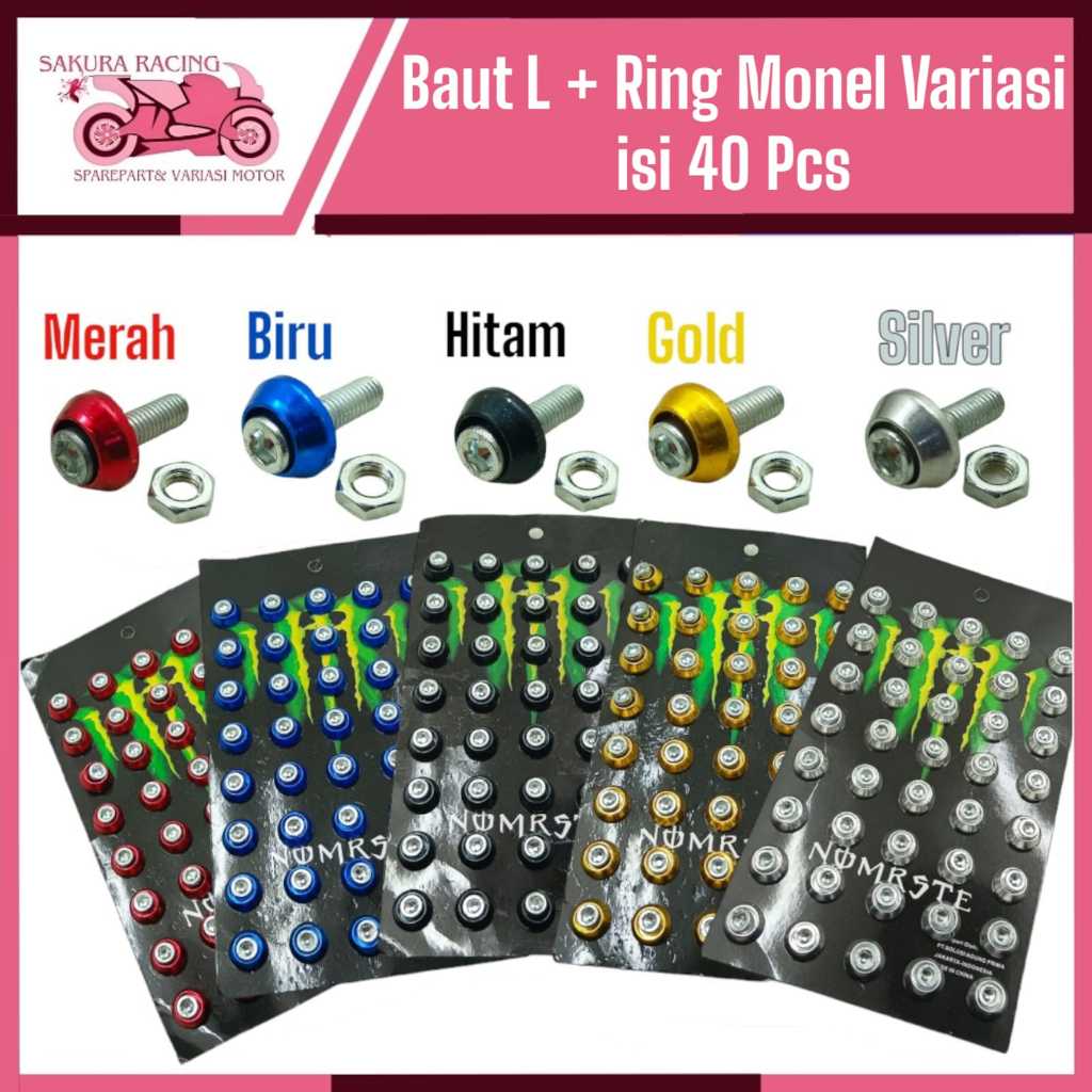 Jual Baut plat nomor baut obeng plat nomor baut variasi model bintang ...