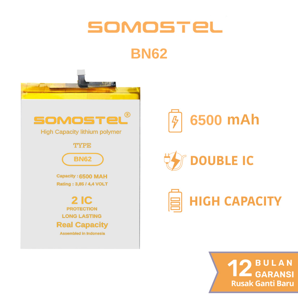 Jual Somostel - BN62 Redmi 9T / Poco M3 Batre Batrai Baterai | Shopee ...