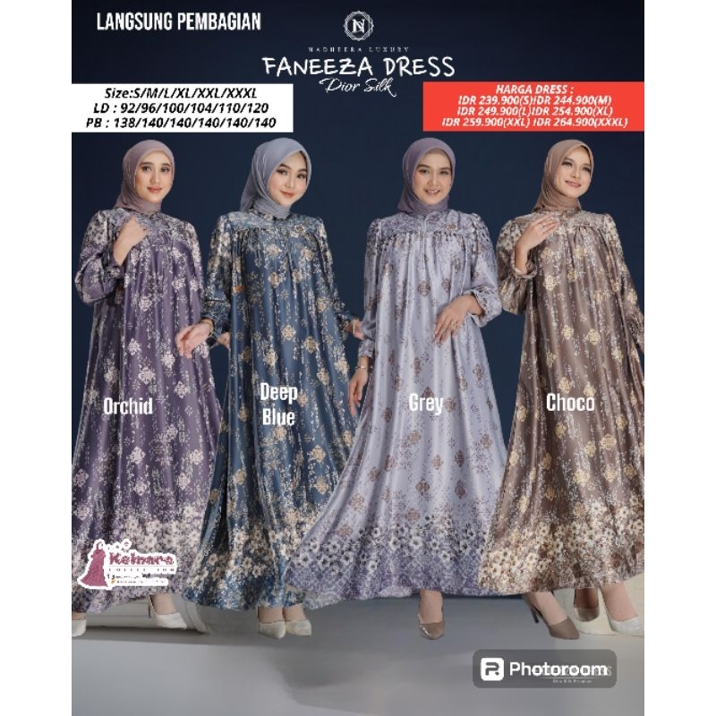 Jual FANEEZA DRESS NADHEERA LUXURY | Shopee Indonesia