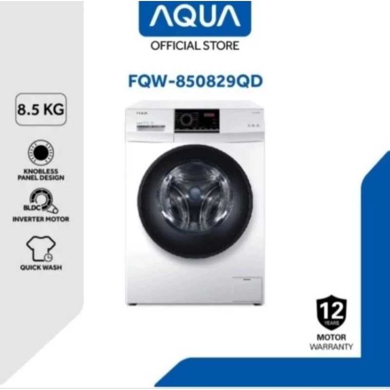 Jual MESIN CUCI AQUA FRONT LOADING 8.5KG FQW-850829QD FRONTLOADING AQUA ...
