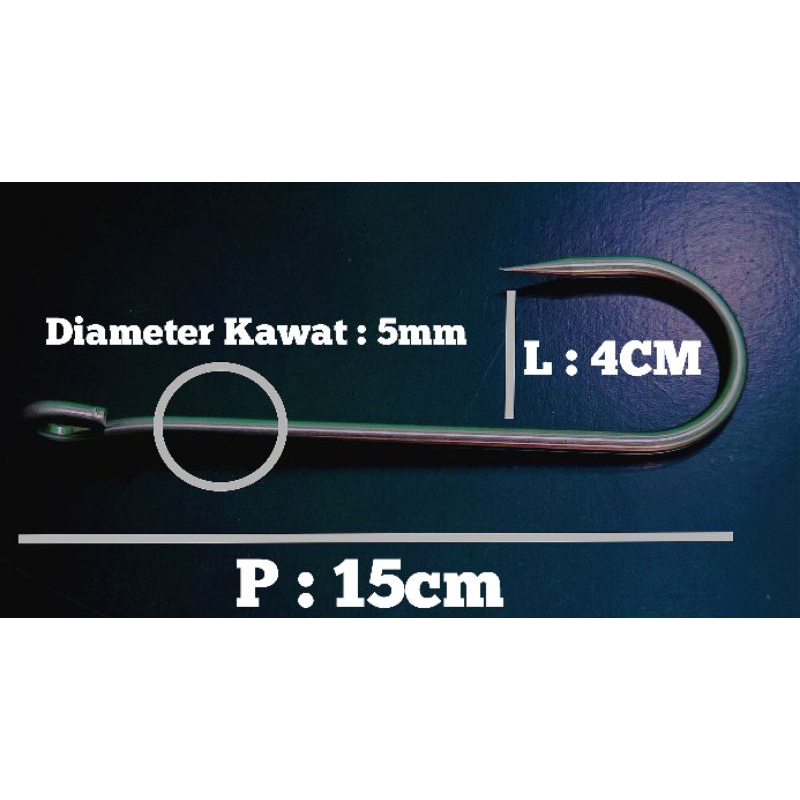 Jual Gancu Ikan Model Kait Stainless Steel Ganco Ikan | Shopee Indonesia