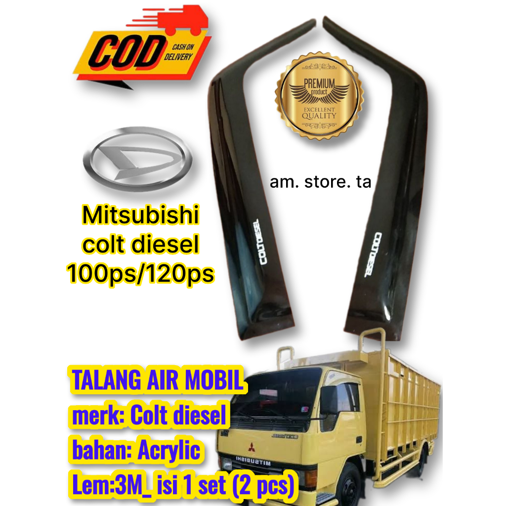 Jual Talang air pintu mobil Mitsubishi colt diesel 100 ps/120 ps model ...