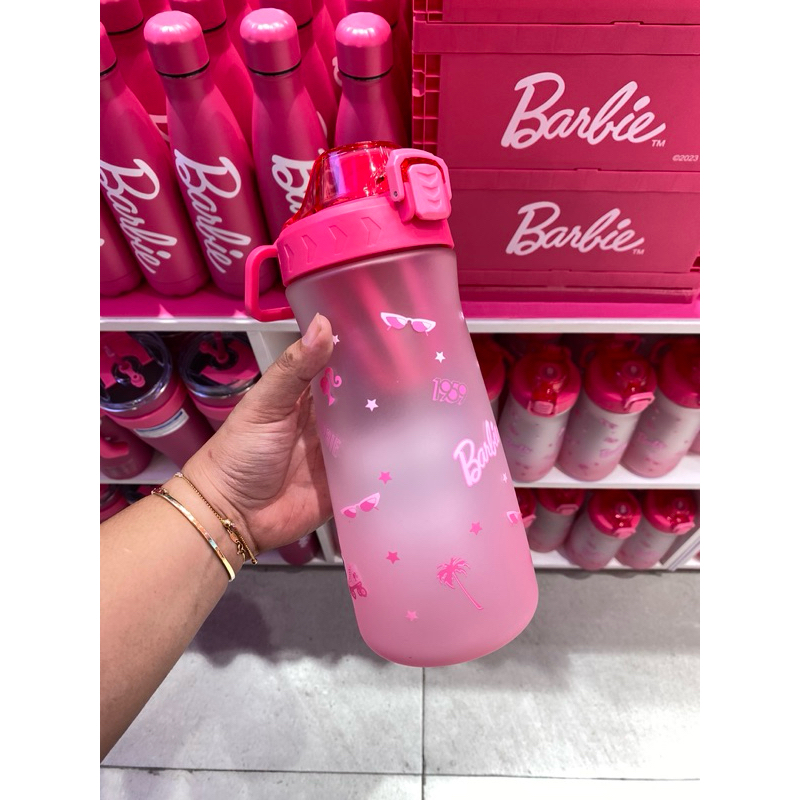 Jual Miniso x Barbie Tumblr Transparent Pink 1100 ml | Shopee Indonesia