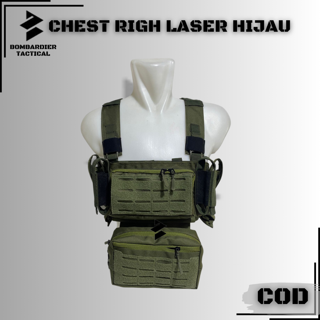 Jual Chest Rig Taktis KRAKEN I Tas Dada Mini Chestrig Modular Hijau Tas ...