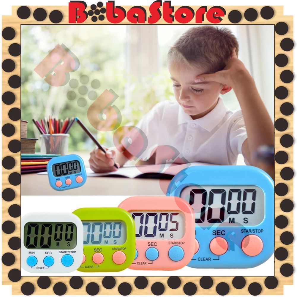 Jual ⭐Bobastore⭐ Pengatur Waktu Masak Stopwatch Bermagnet Alarm Timer ...