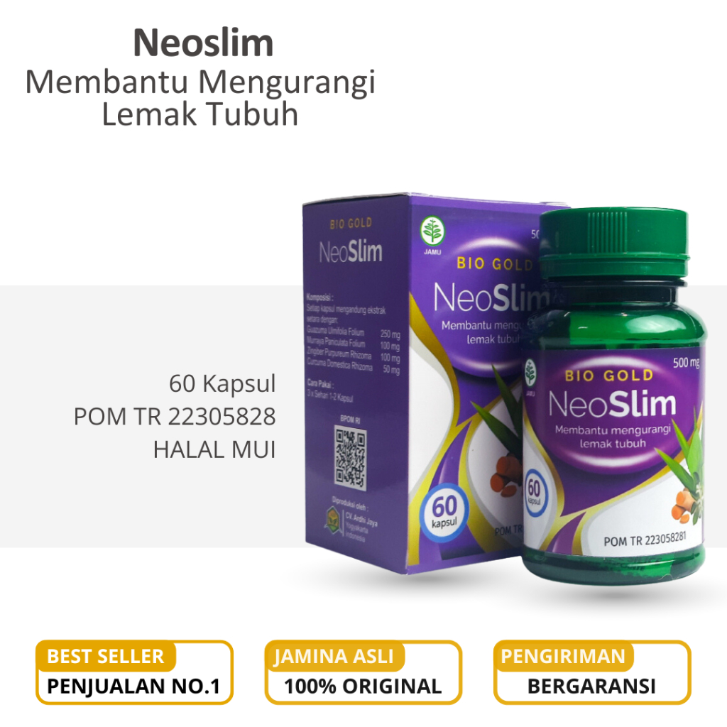 Jual NEOSLIM Untuk Membantu Mengurangi Lemak Tubuh Neo Slim 60 Kapsul ...