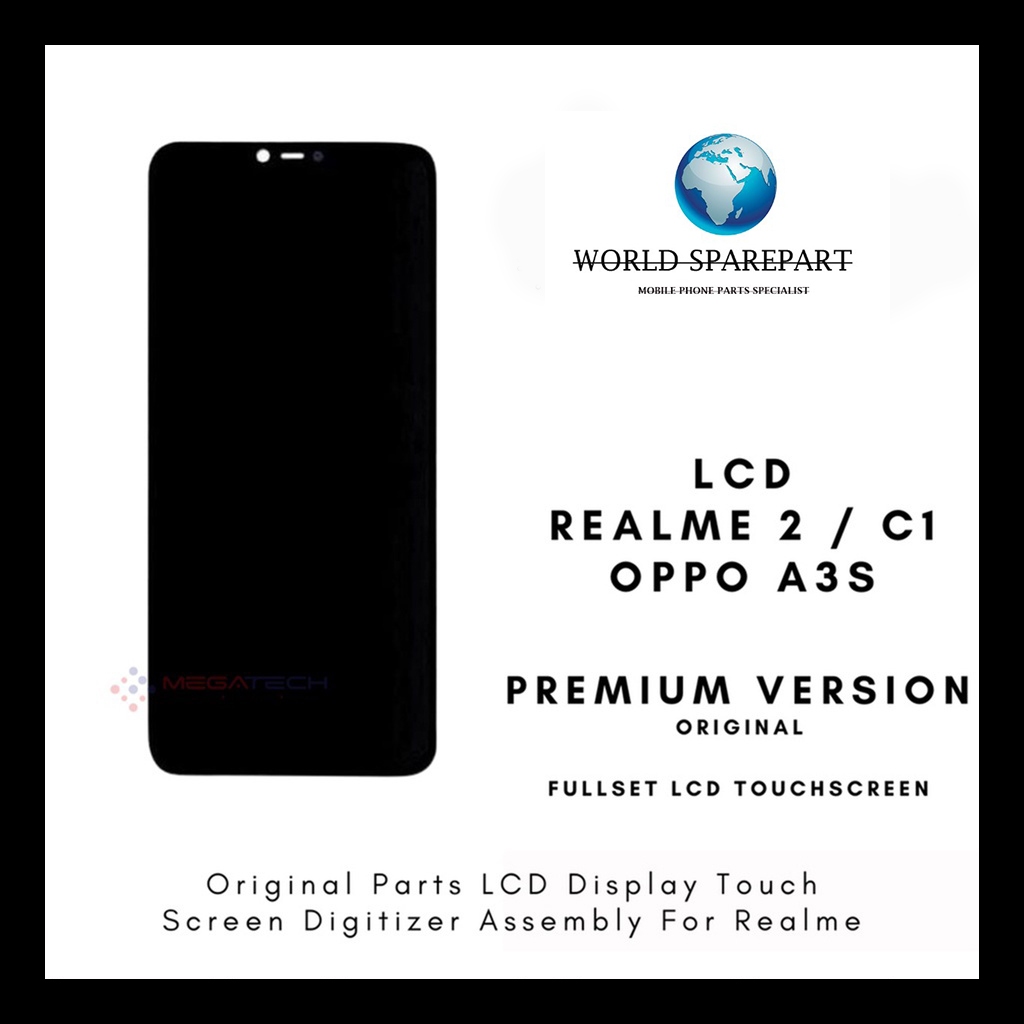 Jual LCD Oppo A3S CPH-1803 / LCD Realme 2 / LCD Realme C1 Universal Original 100% Fullset ...