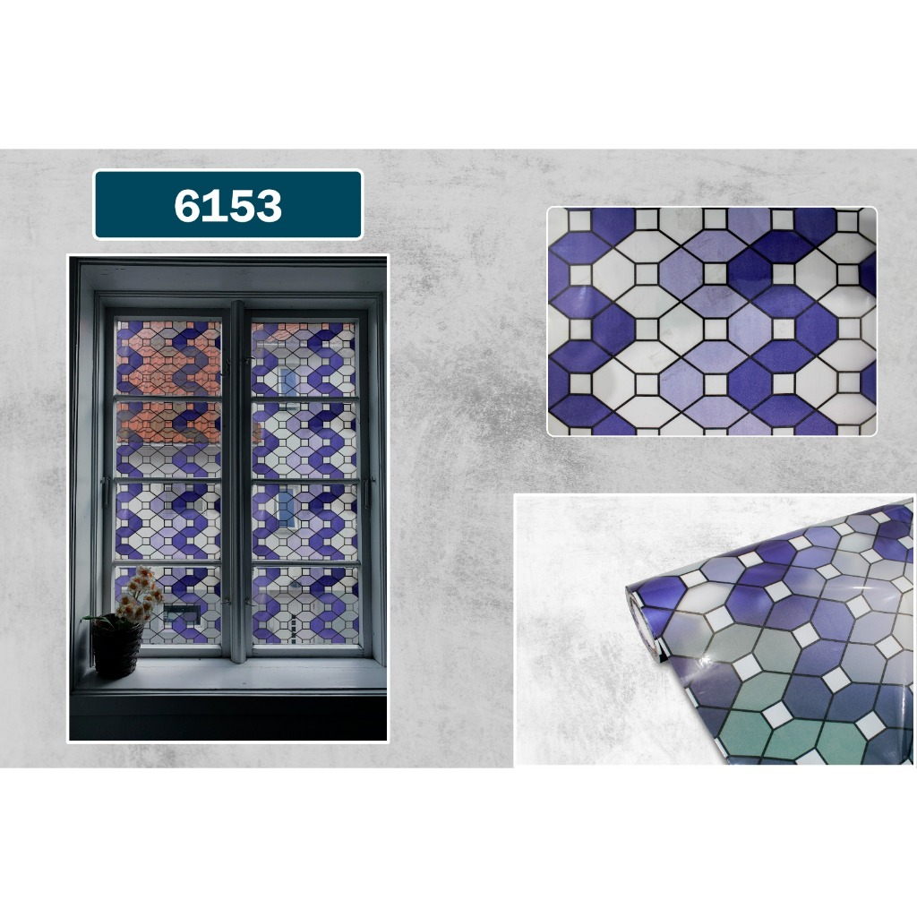 Jual STIKER KACA SANDBLAST (6153) L122 X 50 CM, STIKER KACA RUMAH ...