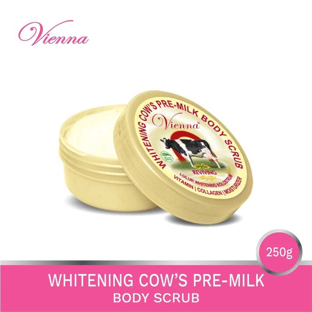 Jual Vienna Brightening Cow's Pre-Milk Body Scrub Reviving 250gr ...