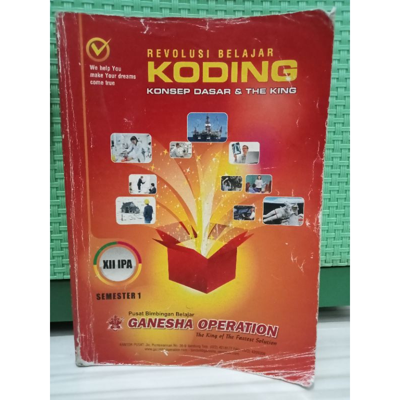 Jual Buku Revolusi Belajar Koding Konsep Dasar & The King XII IPA Semester 1 TPA Matematika ...