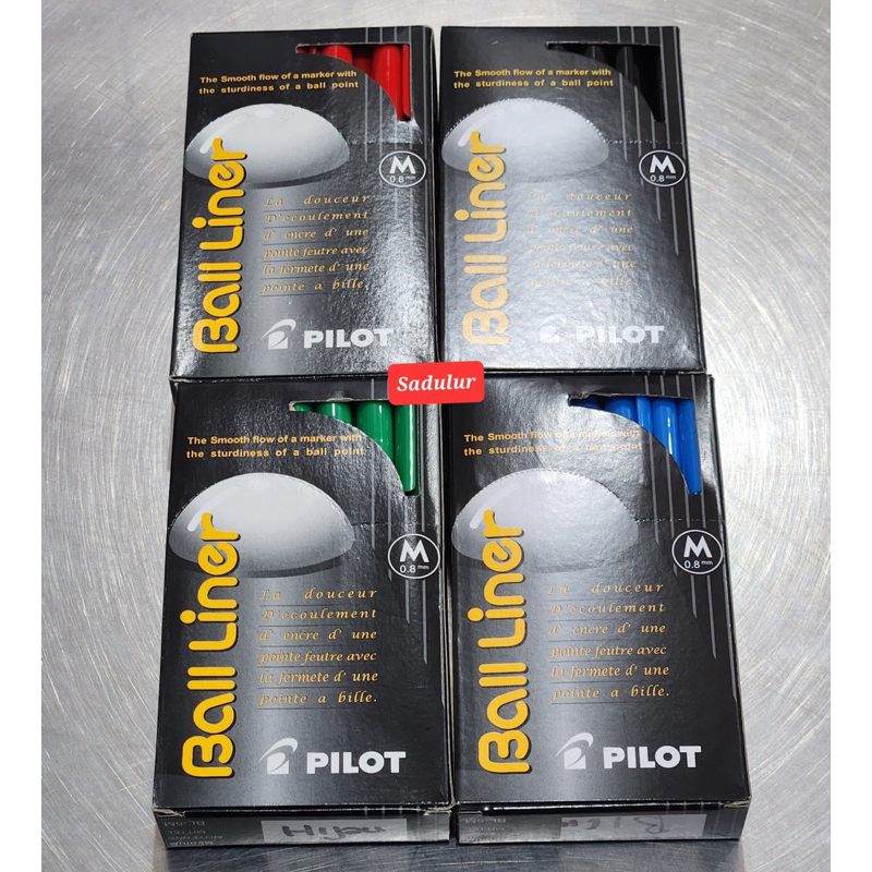 Jual PULPEN PILOT BALLINER / PILOT BALL LINER 0.8 / BALLPOINT TANDA ...