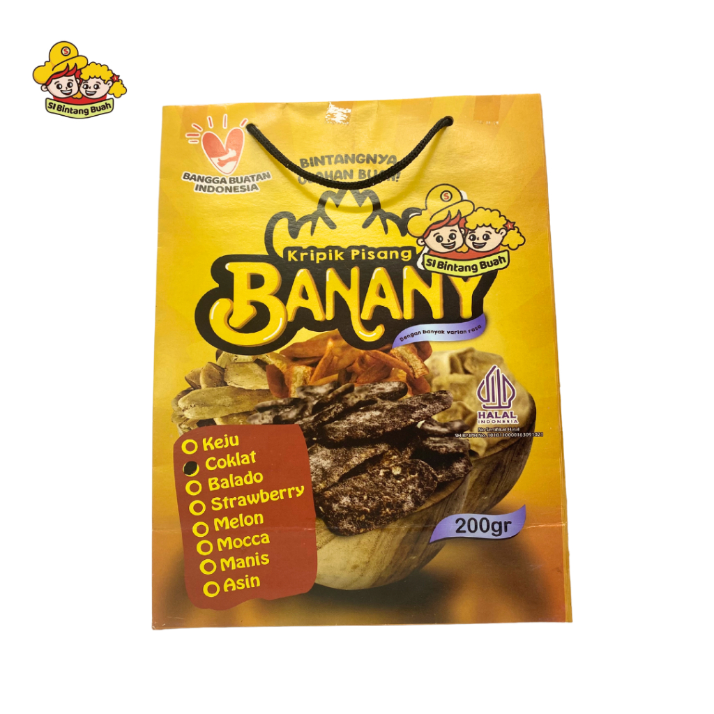 Jual Banany Keripik Pisang Kepok Renyah Paperbag - SI Bintang Buah ...