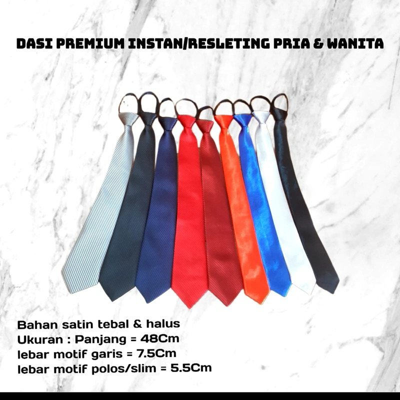 Jual Dasi Pria Instan Resleting 3 Inch Garis Salur | Dasi Instant ...