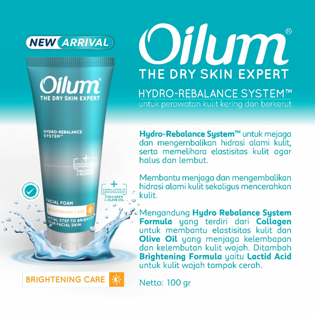 Jual Oilum Brightening Care Facial Foam 100GR | Shopee Indonesia