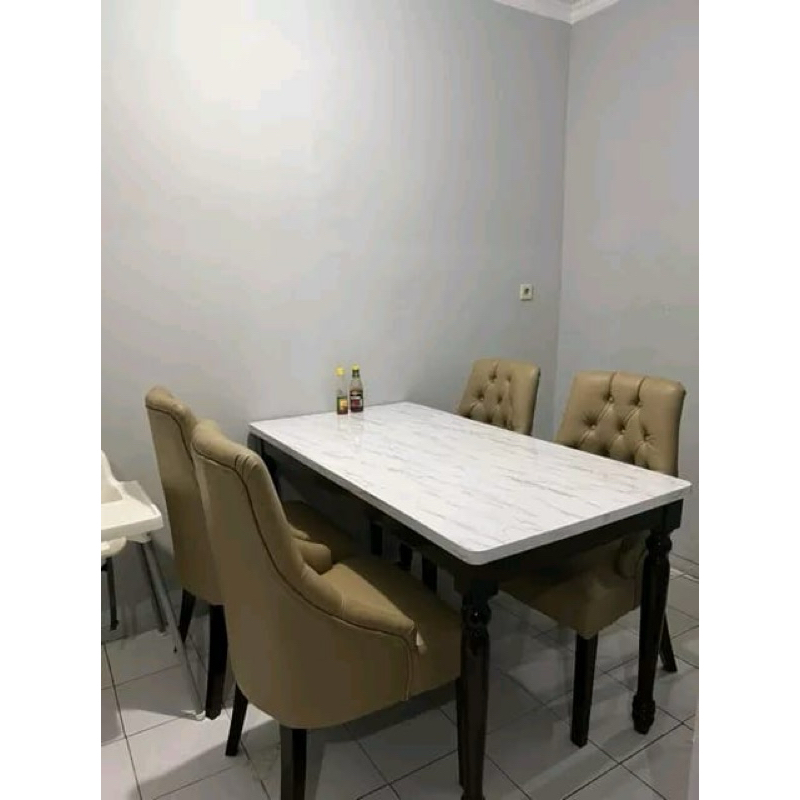 Jual Link khusus 6 kursi tangan full depan tanpa kancing meja 180cm top ...