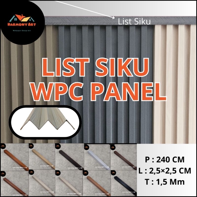 Jual HA-List Siku WPC Sudut Siku L / LIST Penutup WPC Siku Lis Wall ...