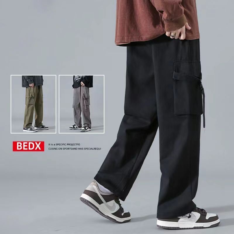Jual KeyBoy Celana Cargo Panjang pria hitam baggy pants sutra es casual kargo korean style ...