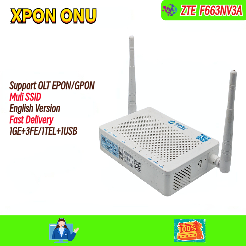 Jual ZTE F663NV3a EPON GPON XPON ONU ONT English Firmware Version 1GE 3FE WIFI WIRELESS SUPPORT ...