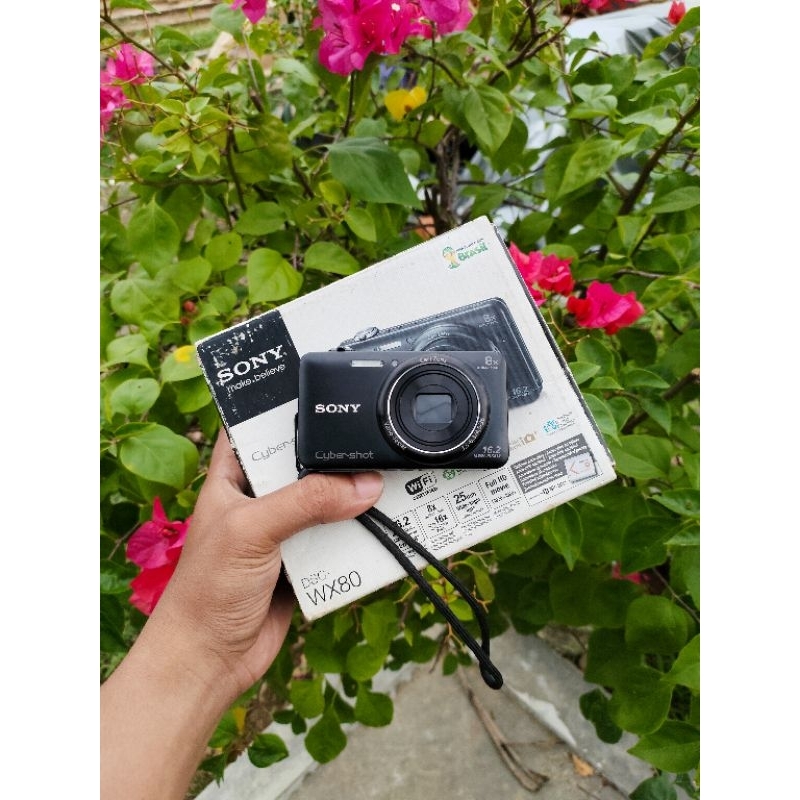 Jual DIGICAM SONY CYBERSHOT DSC-WX80 FULLSET BOX | Shopee Indonesia
