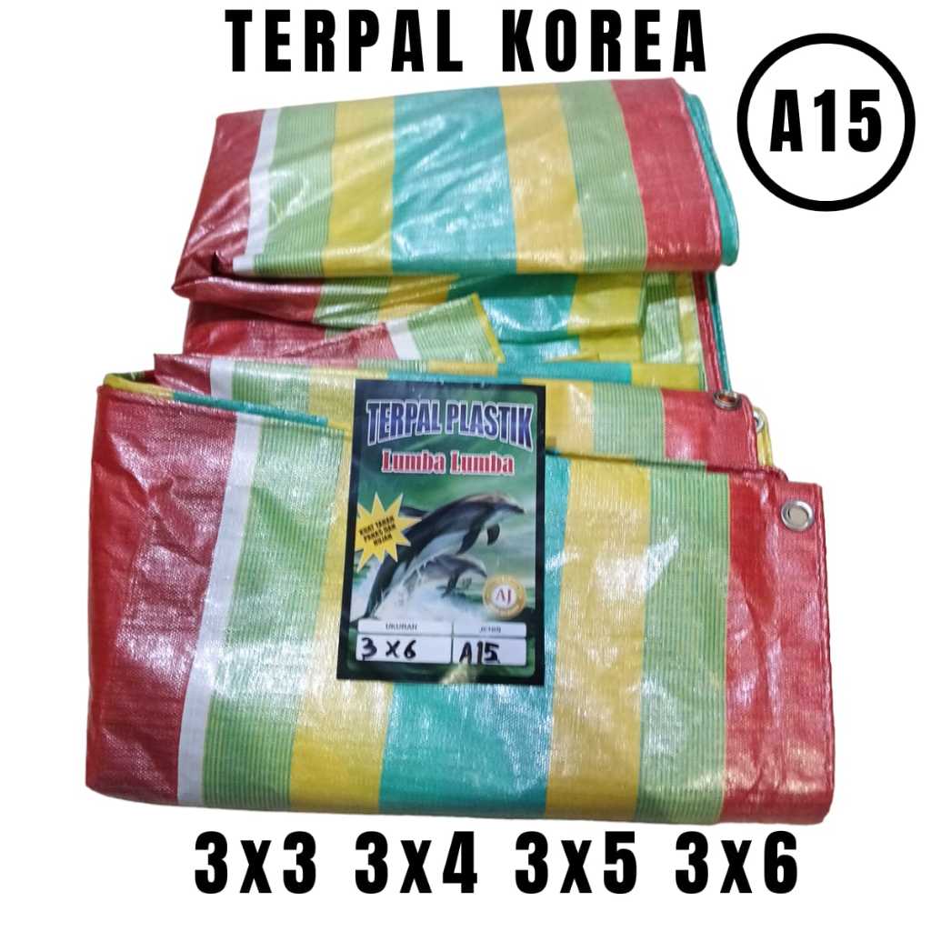 Jual Terpal Tenda Salur Pelangi A15 Korea Super Tebal Tutup truk ...