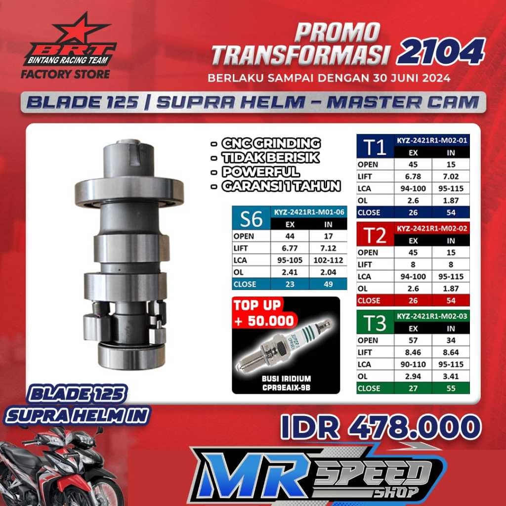 Jual NOKEN AS BRT BLADE 125/SUPRA X HELM IN 125 INJEKSI ( S / T / R ...